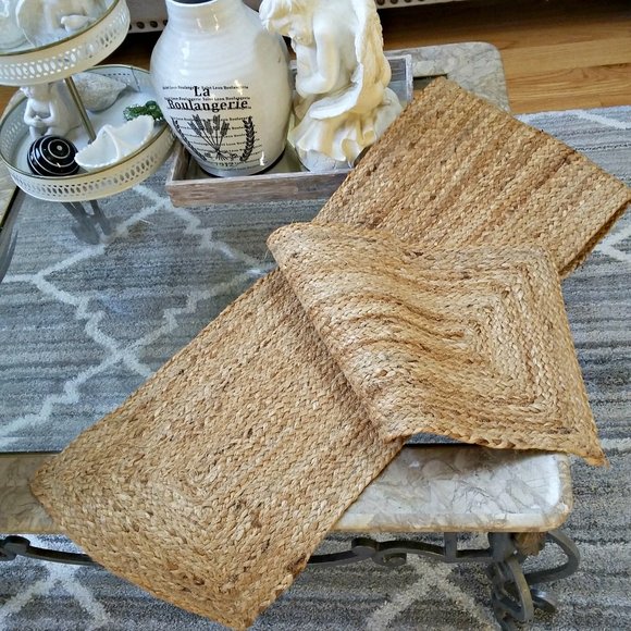 Boutique | Dining | New Boho Farmhouse Natural Jute Table Runner | Poshmark